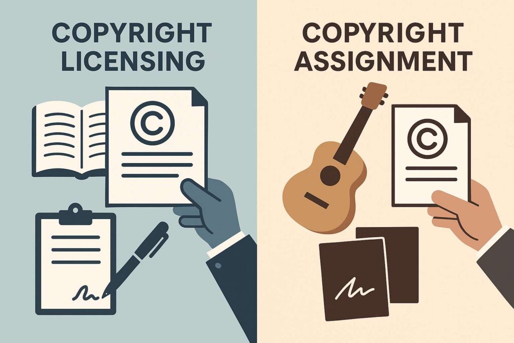 The Difference Between Copyright Licensing & Assignment